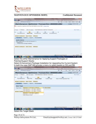 11.sap maintenance optimizer | PDF