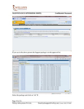 11.sap maintenance optimizer | PDF
