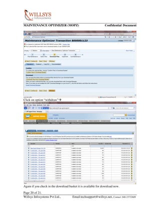 11.sap maintenance optimizer | PDF