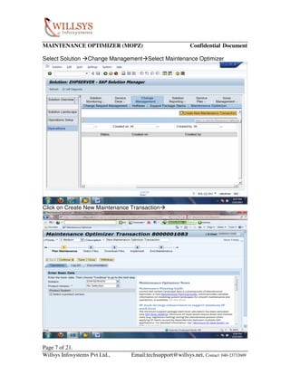 11.sap maintenance optimizer | PDF