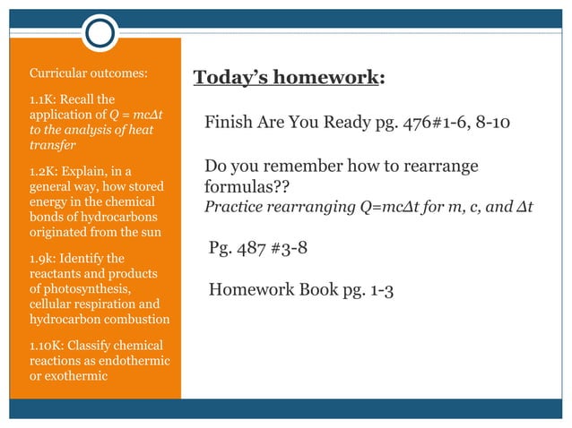 chemistry-enthalpy power point | PPT
