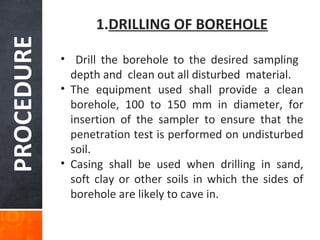 Standard Penetration Test | PPT