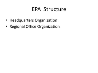 Epa Structure