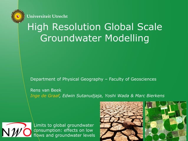 DSD-NL 2014 - iMOD Symposium - 11. High resolution global scale ...