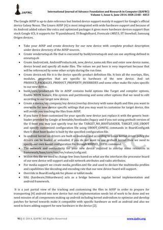 Customizing AOSP For Different Embedded Devices And Integration at Application Layer. | PDF ...