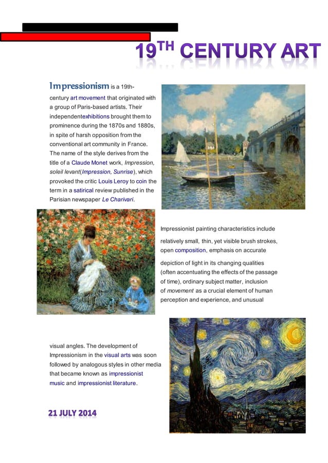 11 .19th Century Art ( Impressionism ) | PDF