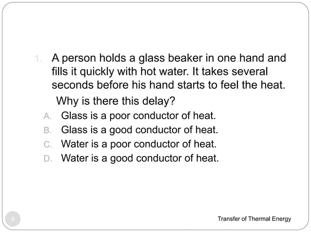 Transfer of Thermal Energy | PPTX