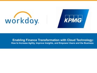 Enabling Finance Transformation with Cloud Technology: How to Increase ...