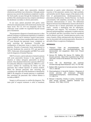 Annular Pancreas: An Unusual Presentation | PDF