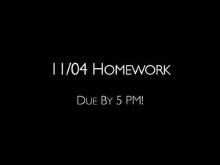 Homework | PPT