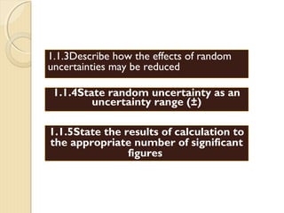11.1 uncertainty in measurement | PPT