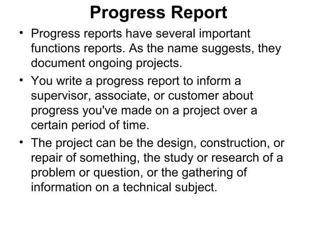 11. technical reports | PPT