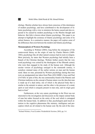 Islamic Psychology and the Call for Islamization of Modern Psychology ...