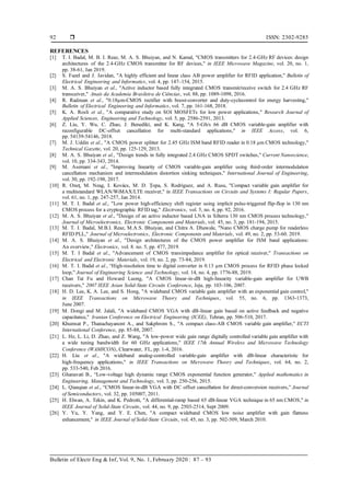 Design of a low-power compact CMOS variable gain amplifier for modern RF receivers | PDF ...