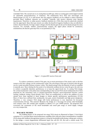 Design of a low-power compact CMOS variable gain amplifier for modern RF receivers | PDF