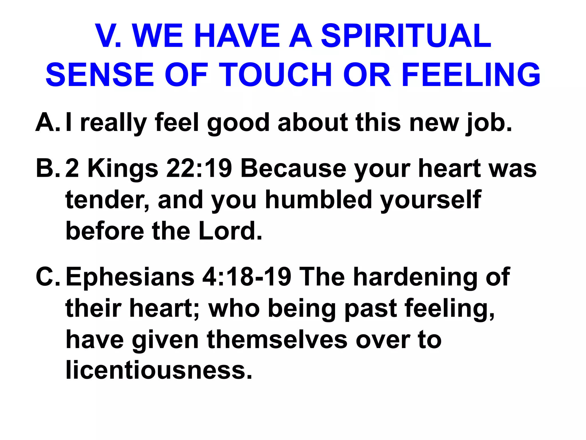 spiritual senses | PPTX
