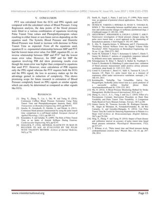 LabVIEW Based Measurement of Blood Pressure using Pulse Transit Time | PDF