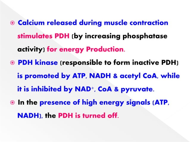 PYRUVATE DEHYDROGENASE COMPLEX (PDH-MULTI-ENZYME COMPLEX) | PPTX