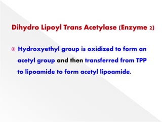 PYRUVATE DEHYDROGENASE COMPLEX (PDH-MULTI-ENZYME COMPLEX) | PPTX