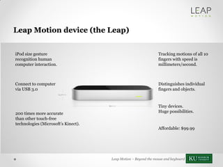 11.19 hong quan_leapmotion-beyondthemouseandkeyboard | PPT