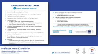 Overview of the 4th Edition of the European Code Against Cancer | Prof ...