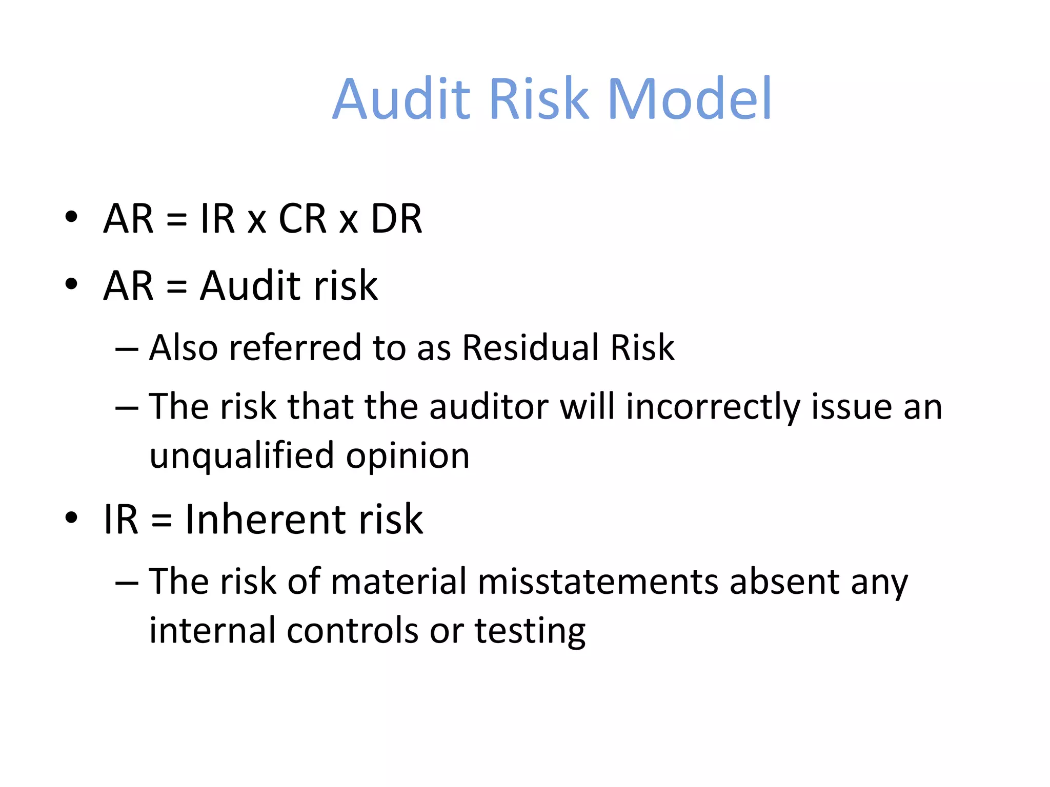 11. materiality and audit risk | PPTX