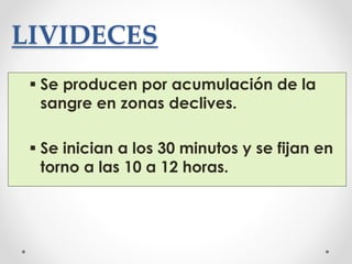 11.fenomenos cadavericos | PPTX