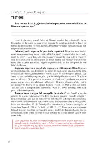 PDF | Lección 11 | El Reino de Dios | Escuela Sabática | Segundo ...