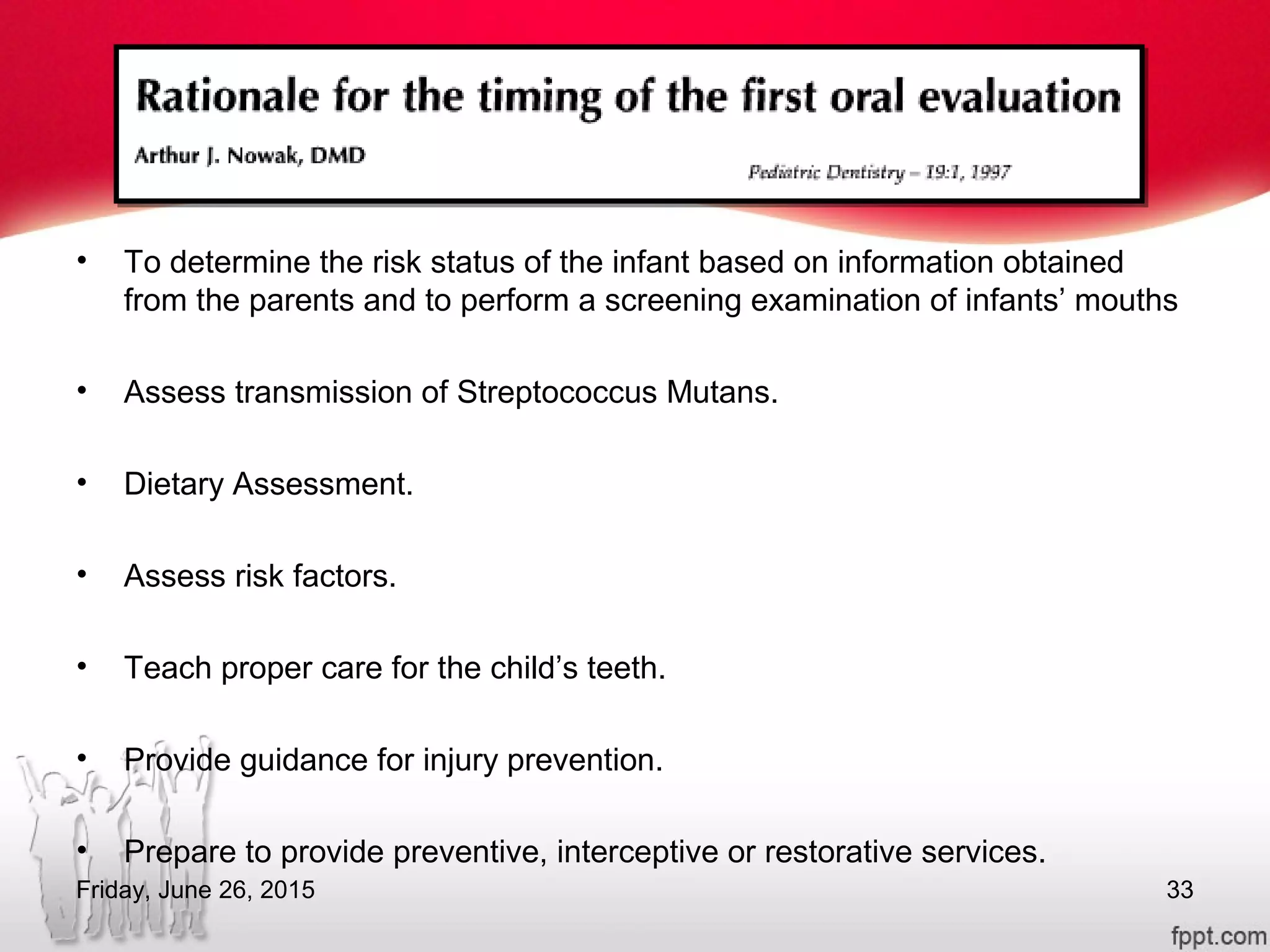 Infant oral health care | PPT