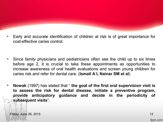 Infant oral health care | PPT
