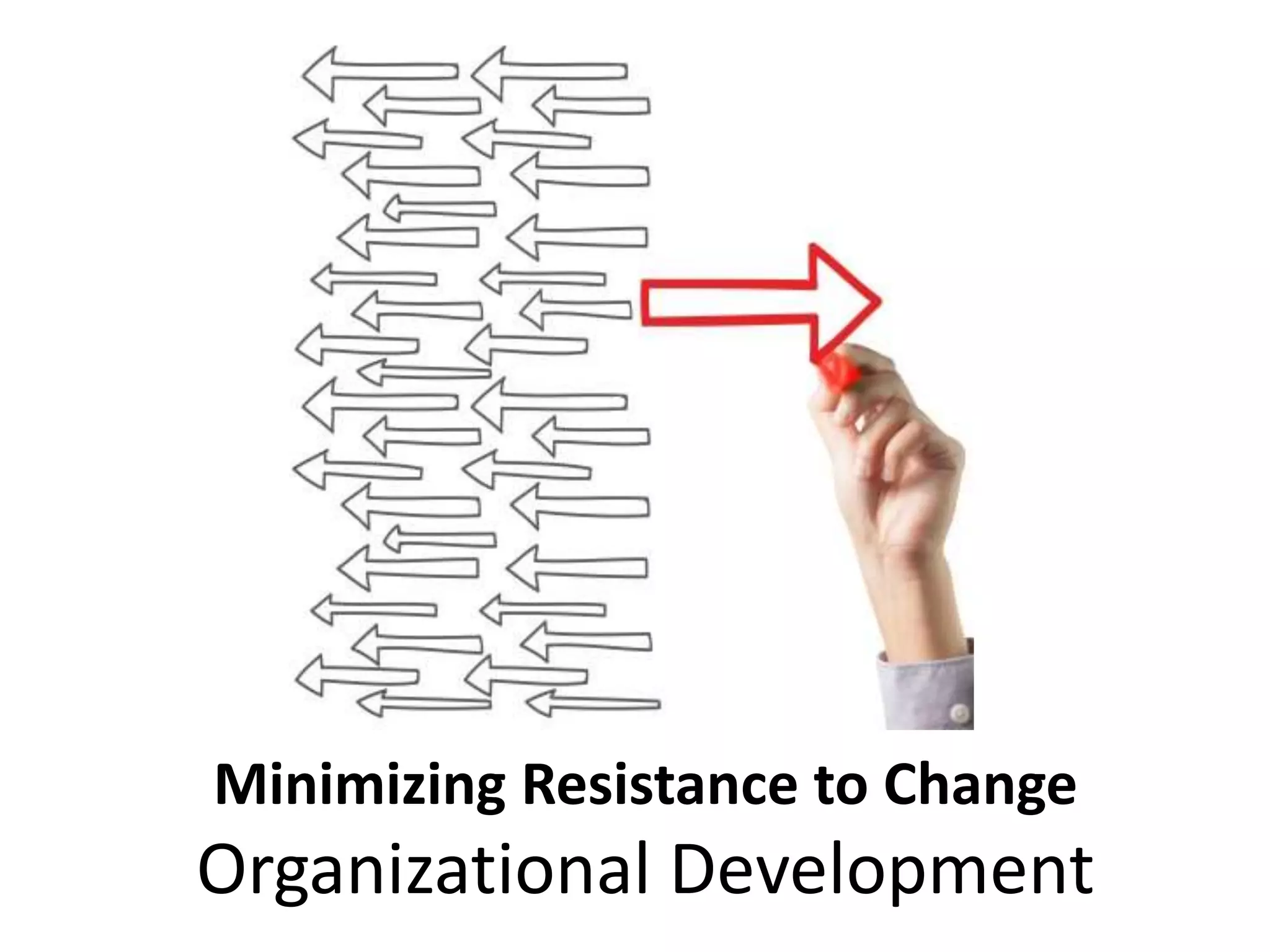 Minimizing resistance to change - Organizational Change and Development ...