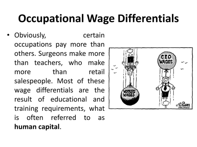 Occupational wage differentials - compensation management - Manu Melwin Joy | PPTX | Careers