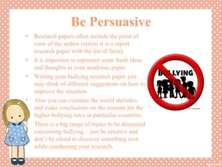 Bullying Research Paper | PPT