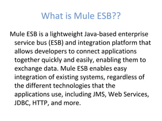 mulesoft at a glance | PPT