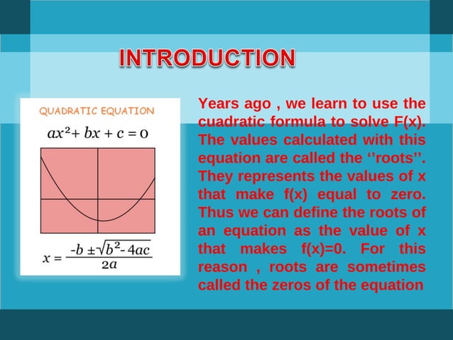 Roots of equations | PPT