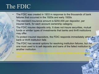 Smart Directions: The Banking System and Federal Reserve 11/5/2015 | PPT