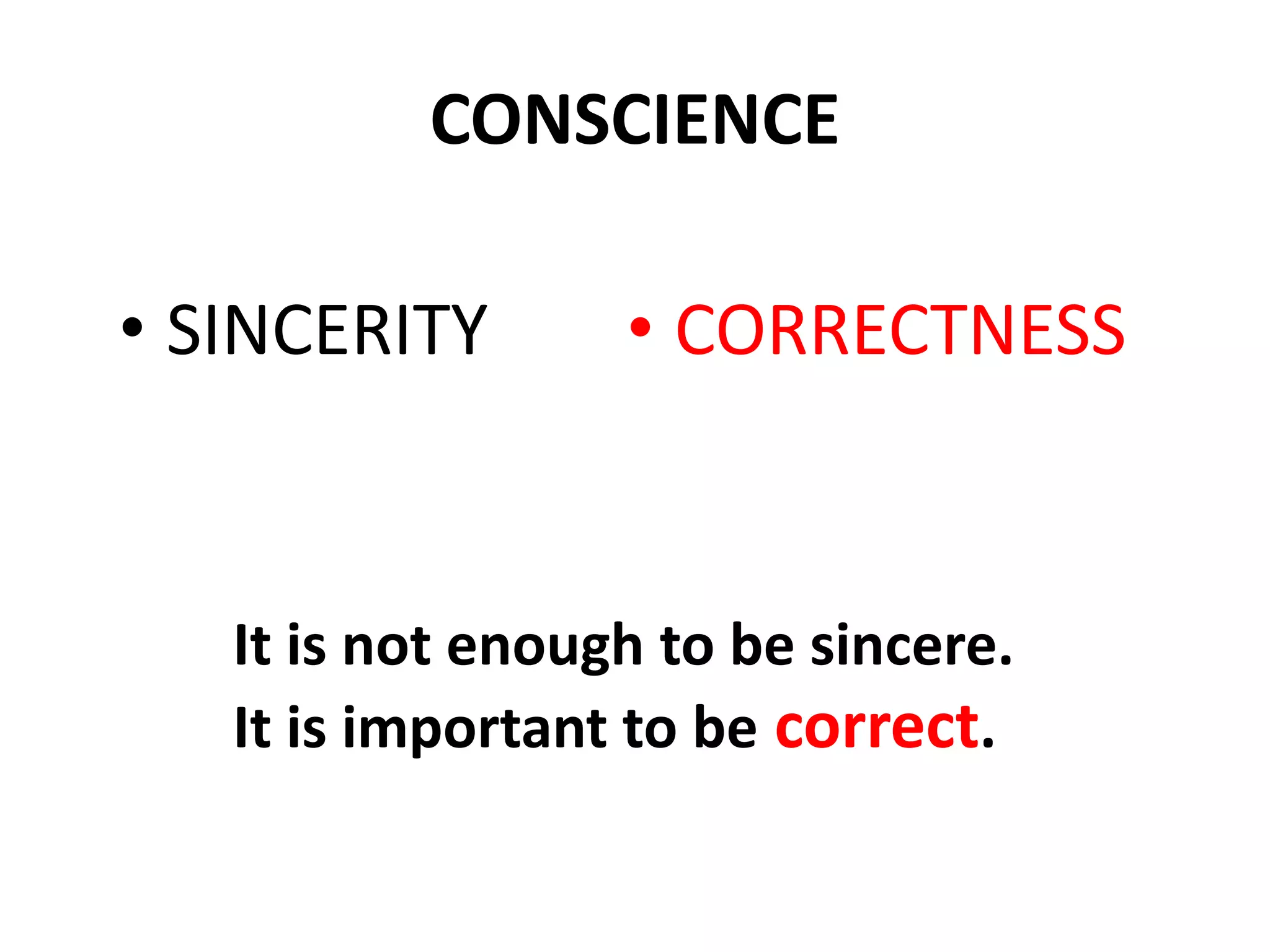 Different Kinds of Conscience | PPTX