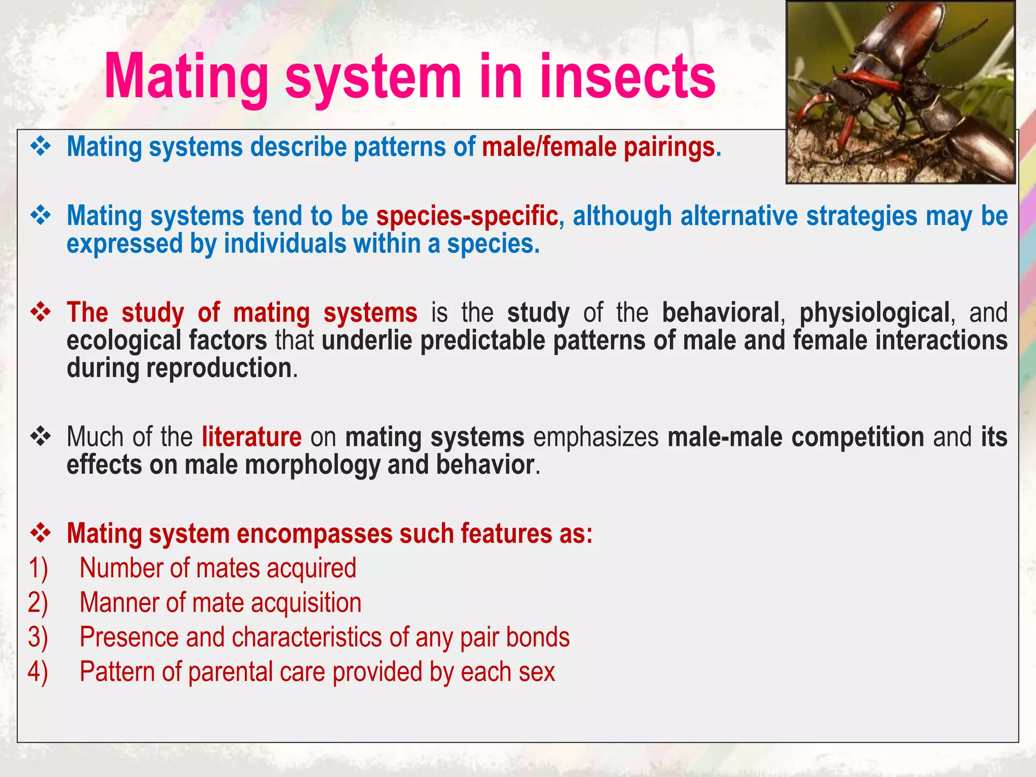 reproductive ecology (insects) | PPTX
