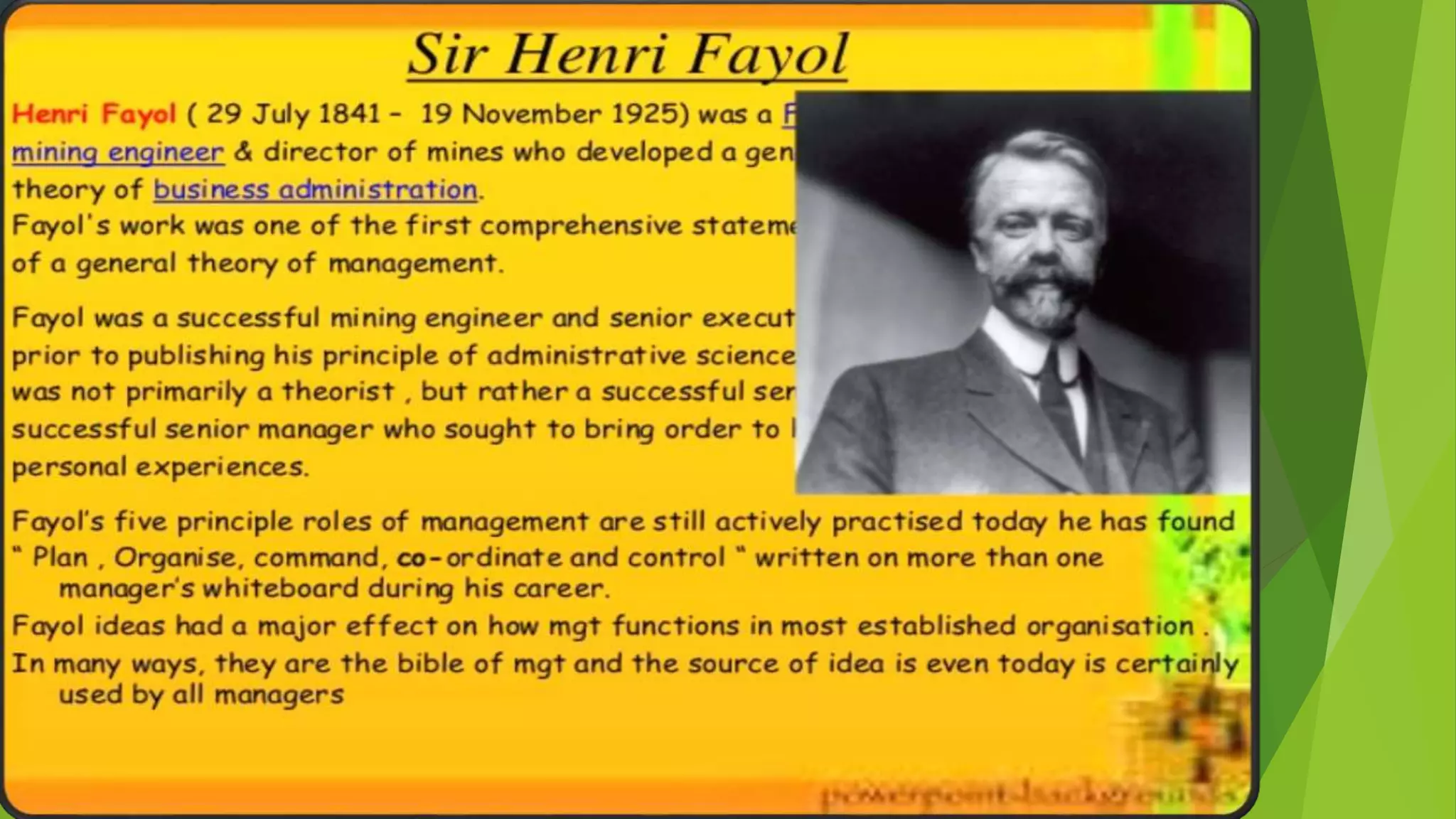 henry fayol principles business studies class 12th | PPT