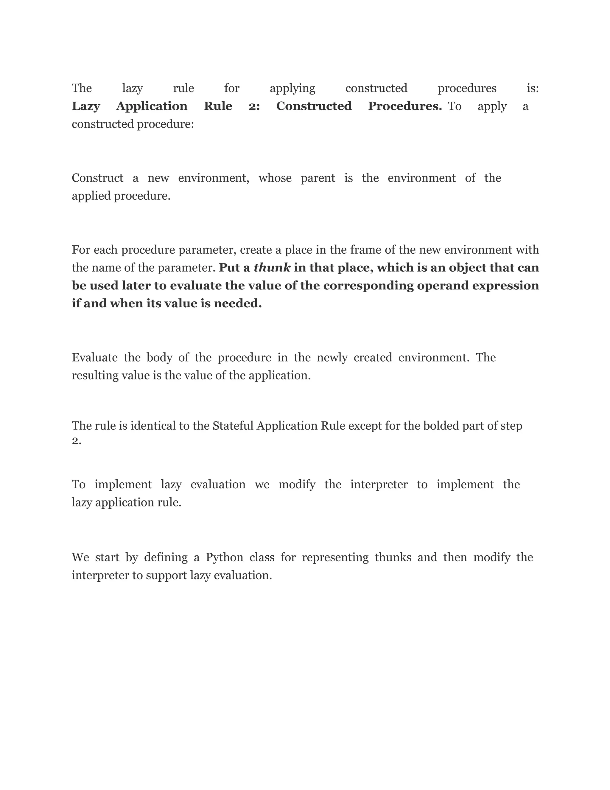 lazy evaluation | PPT