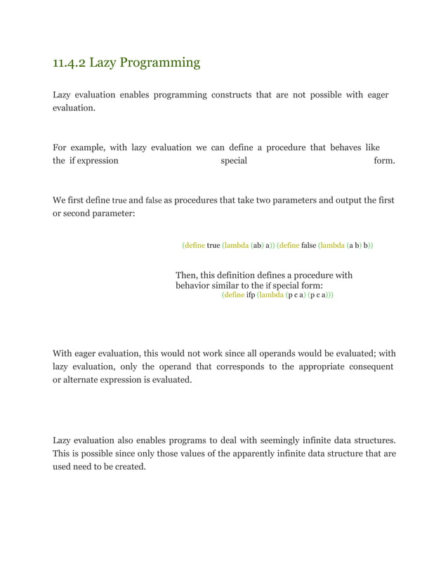 lazy evaluation | PPT