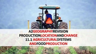 CAMBRIDGE GEOGRAPHY A2 REVISION - PRODUCTION, LOCATION AND CHANGE: 11.1 ...