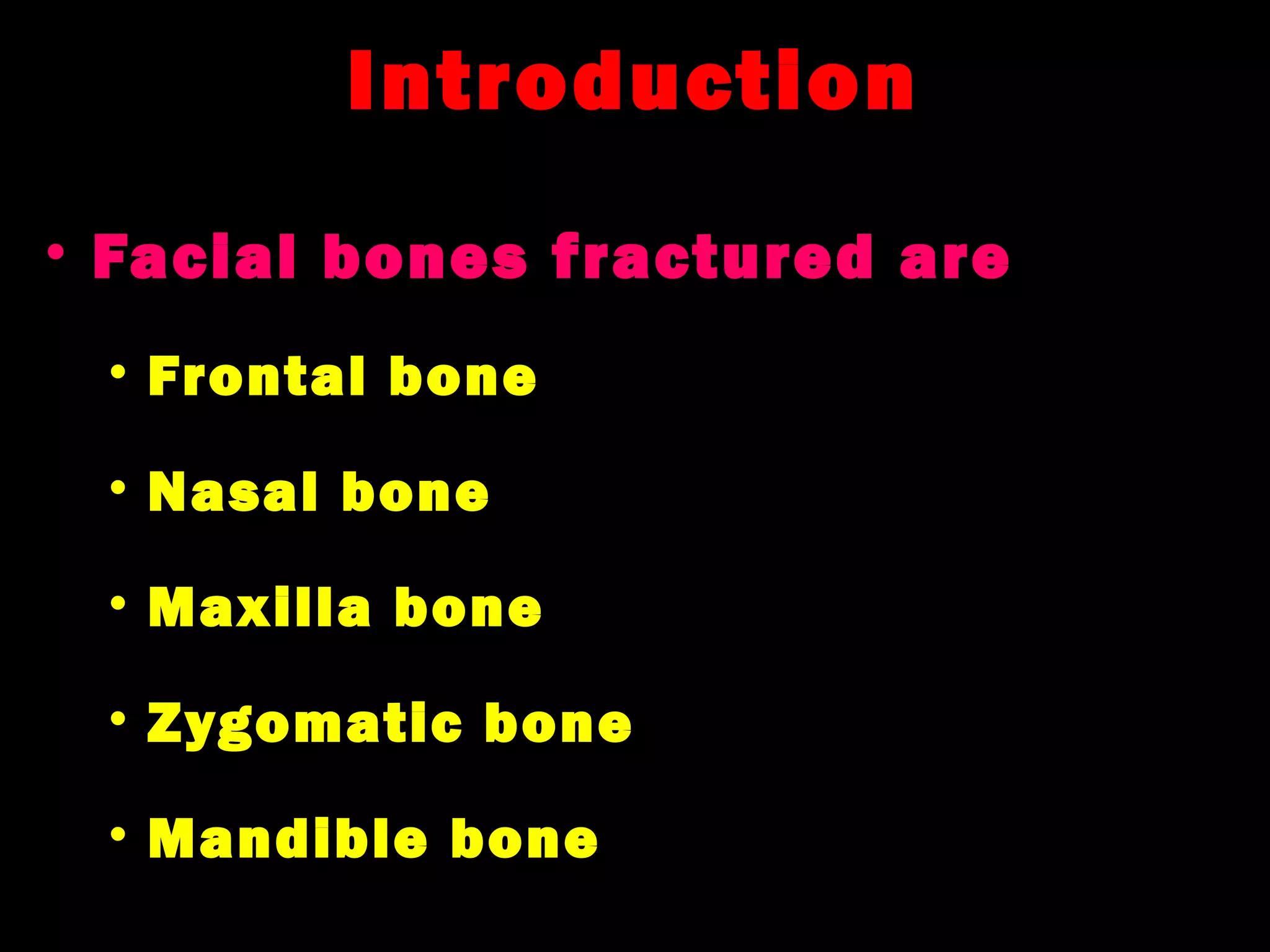 Facial bone fractures | PPT