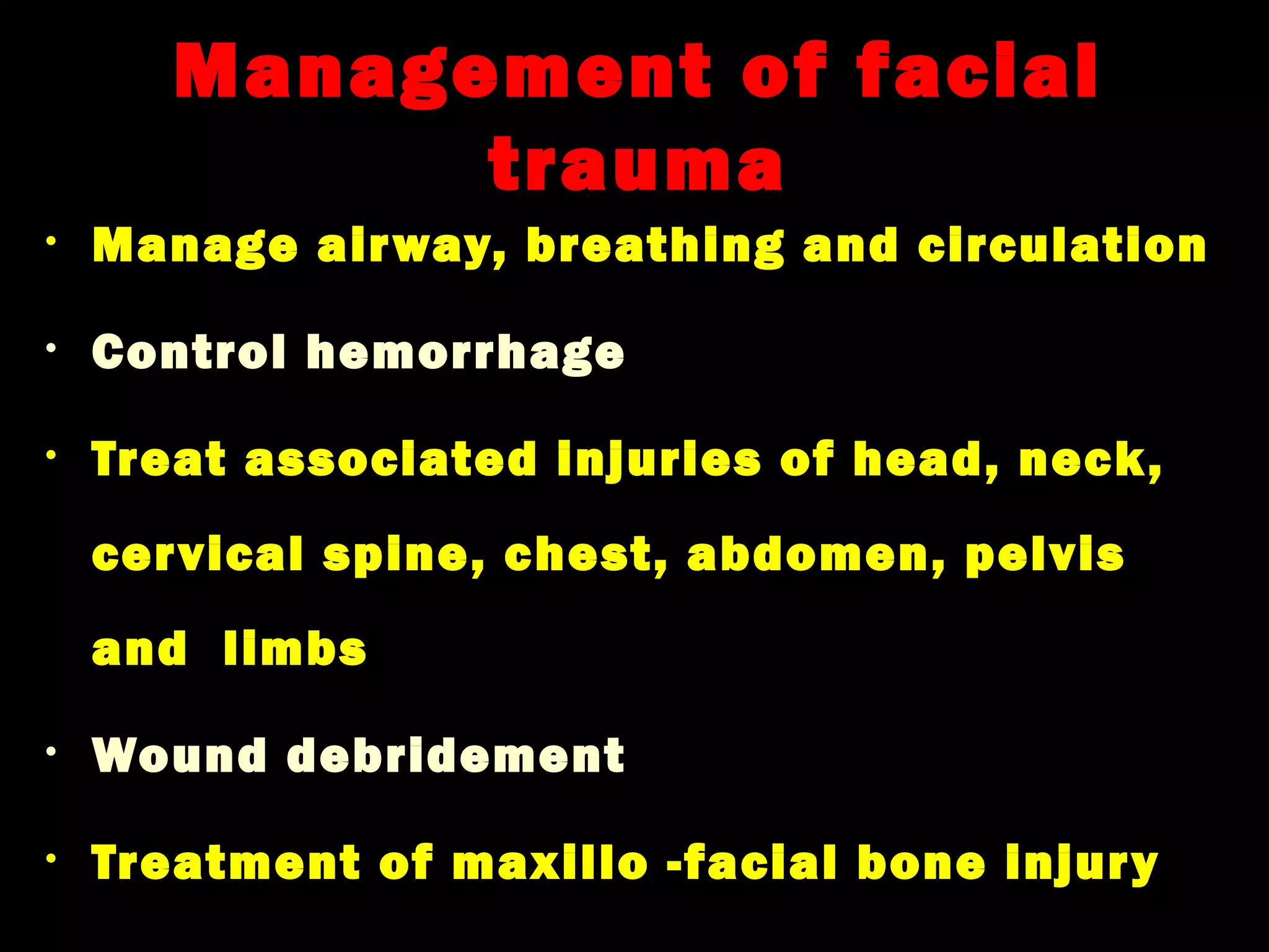 Facial bone fractures | PPT