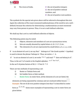 CBSE Class X - Mathematics Set Theory Topic | PDF