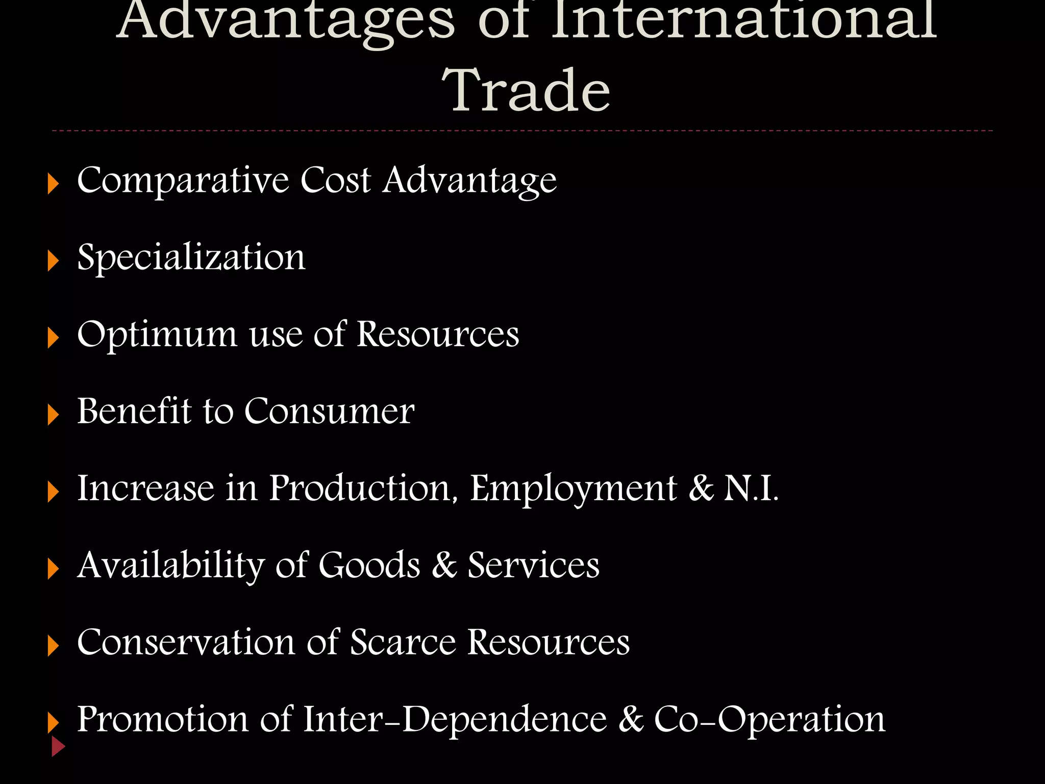 11. theories of international trade | PPTX
