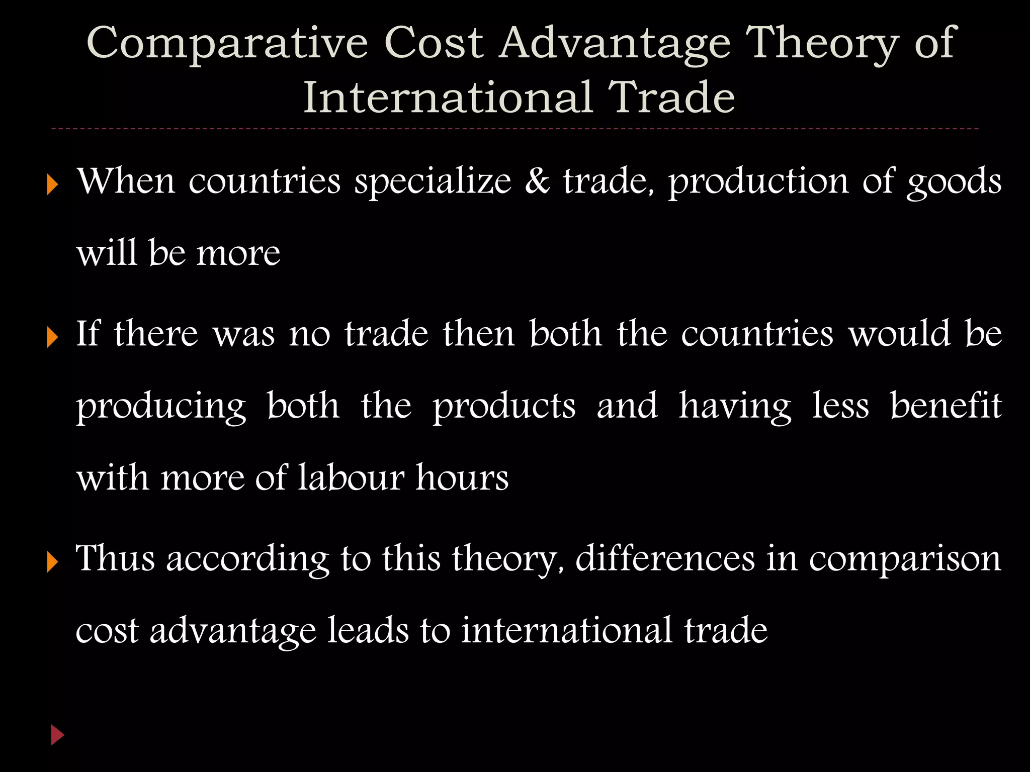 11. theories of international trade | PPT