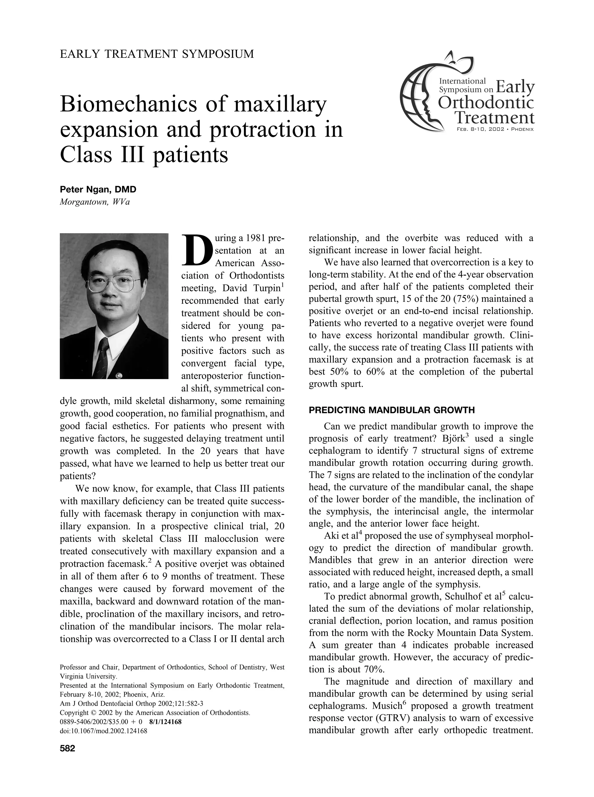 early orthodonatic treatment - biomechanics in maxillary protraction ...