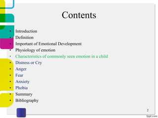 Emotional development of child | PPTX