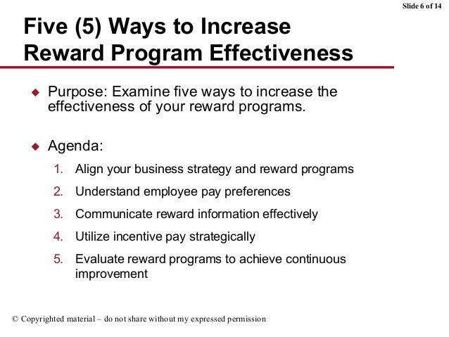 5 Ways to Increase the Effectiveness of Your Compensation Programs